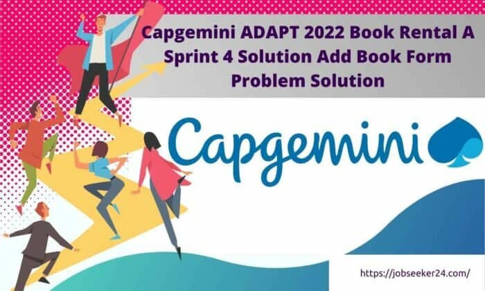 Capgemini ADAPT 2022 Sprint 4 Book Rental A - Add Book Form Problem ...