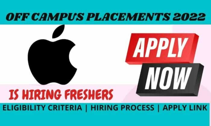 Apple Off Campus Placement Drive 2022 For Freshers Hiring As Technical ...