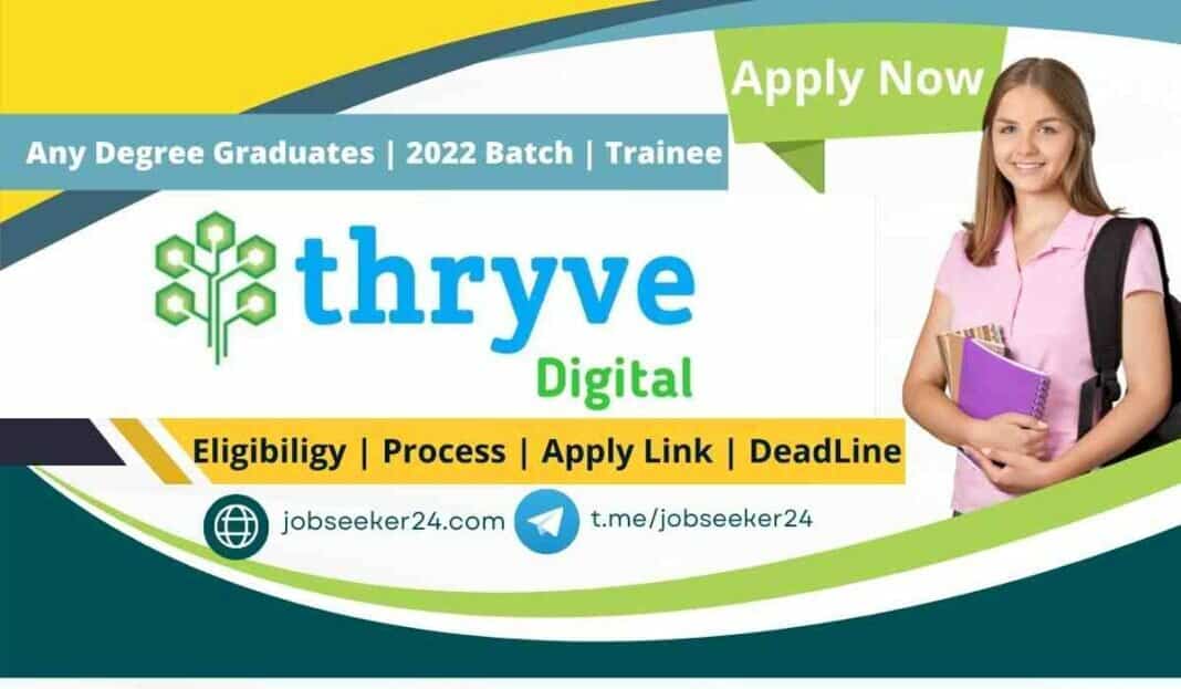 Thryve Digital Off Campus Drive For 2022 Graduates | BE/BTech Any ...